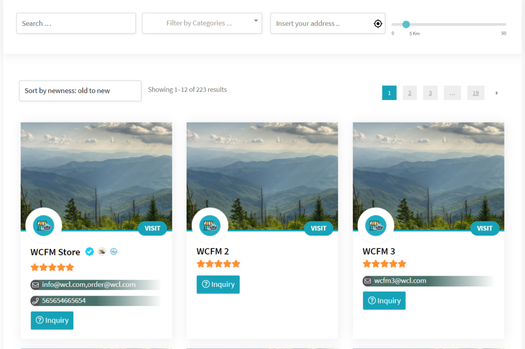 Store List | WCFM Documentation