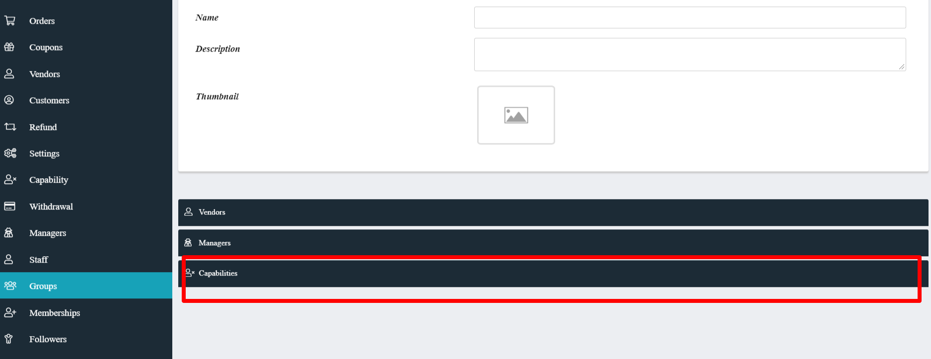 Capability | WCFM Documentation