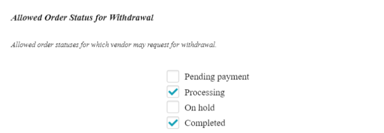 Withdrawal | WCFM Documentation