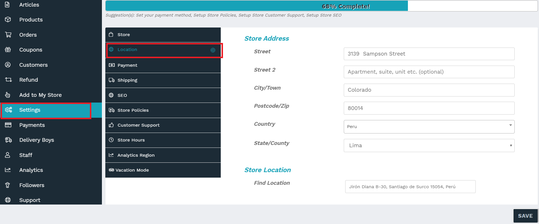 Geolocation | WCFM Documentation