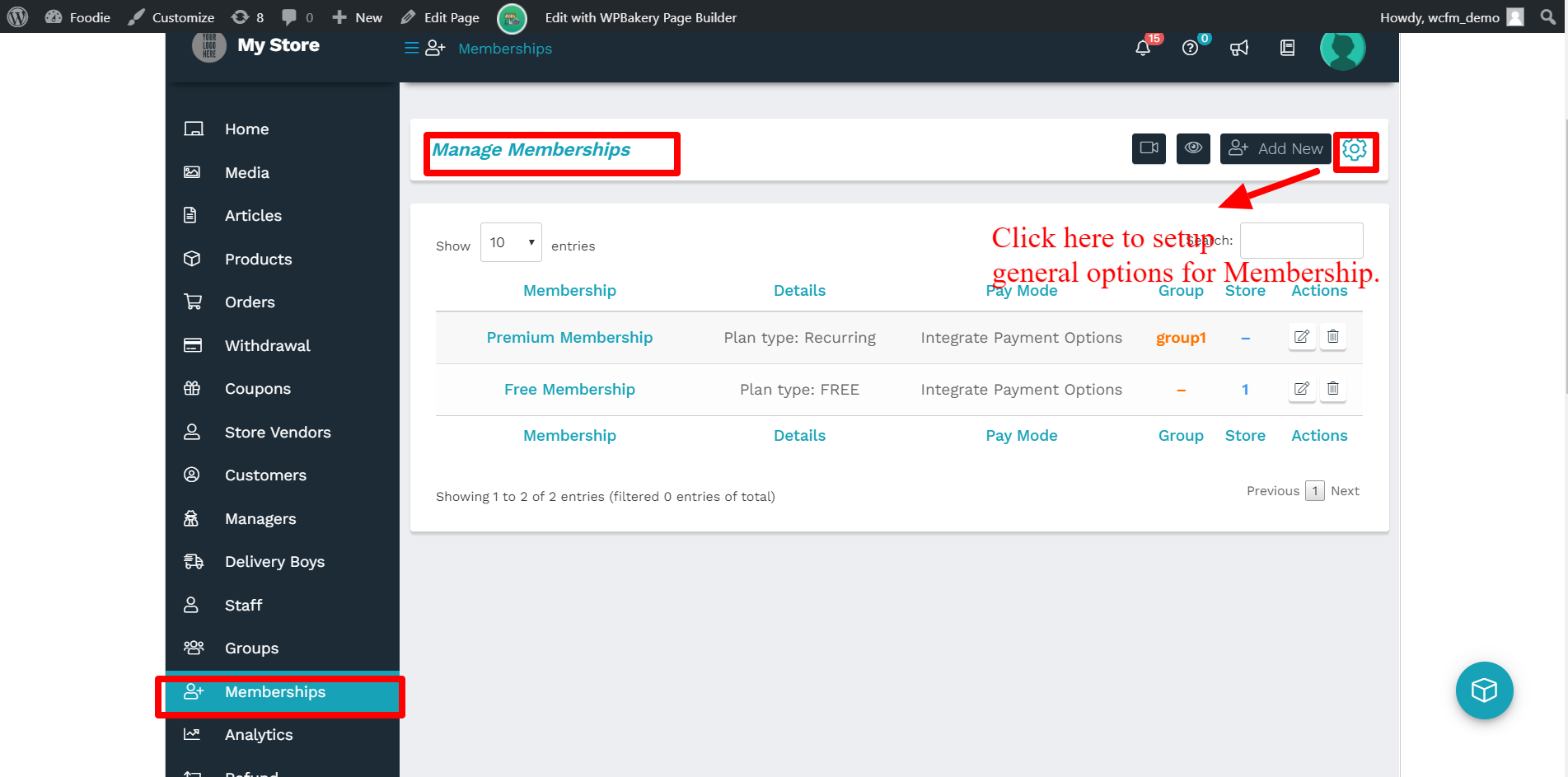 Membership | WCFM Documentation