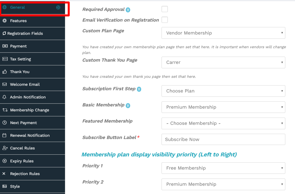 Membership | WCFM Documentation