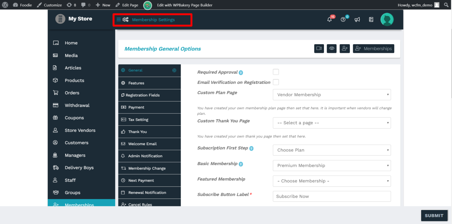 Membership | WCFM Documentation